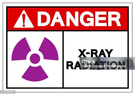 위험 엑스레이 방사선 기호 표시 벡터 일러스트 레이 션 흰색 배경 레이블에 격리 Eps10 0명에 대한 스톡 벡터 아트 및 기타
