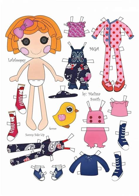 Картинки Кукла лол с одеждой для вырезания бумажная 38 шт 3105