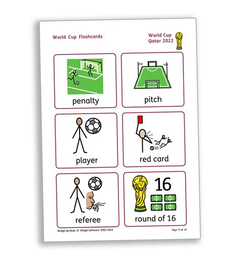 Widgit Symbol Resources World Cup 2022 Qatar
