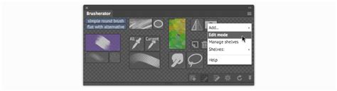 edit buttons and their arrangement — brusherator 1 0 0 documentation