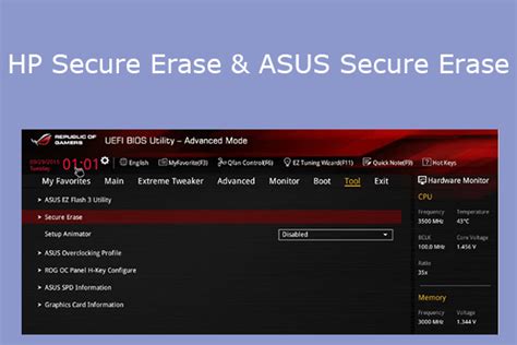 How To Secure Erase Hard Drives With Hp And Asus Secure Erase