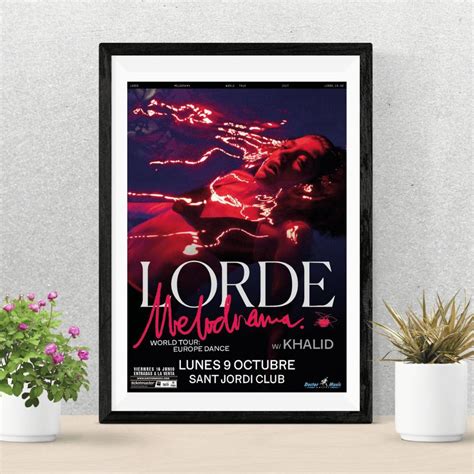 Lorde Poster Concert Poster Lorde Tour Poster Lorde Walkpaper No Frame Sold By Lanómada