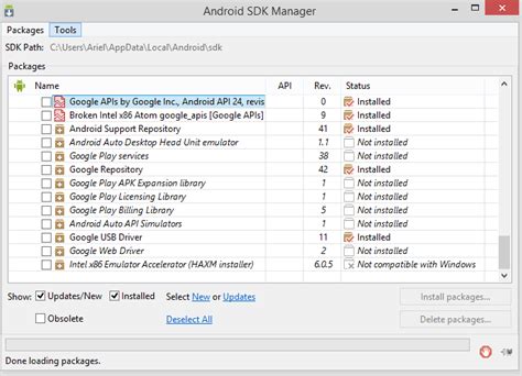 Android Haxm Installer Not Compatible 605 Stack Overflow