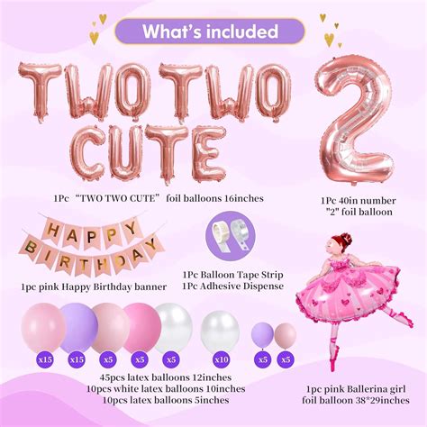 2nd Birthday Decorations For Girls Cute And Sweet Indonesia Ubuy