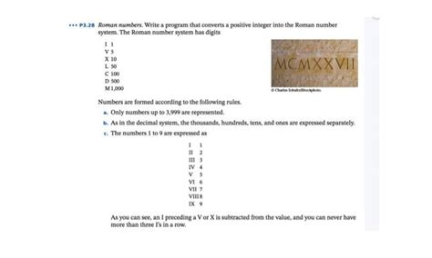 solved p3 28 roman numbers write a program that converts a