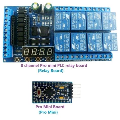 Dc V Channel Pro Mini Plc Board Relay Shield Module For Arduino Multifunction Delay Timer