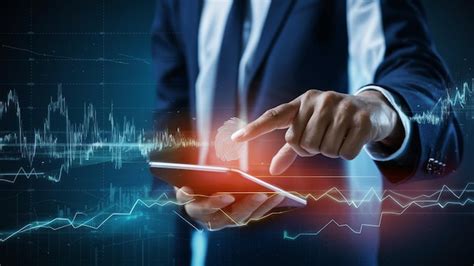 Businessman Using Fingerprint Indentification To Access Personal Financial Data Ekyc Biometrics