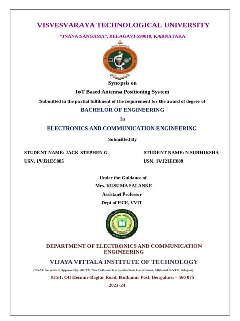 Mini Project Cover Page Pdf Microcontroller Computing