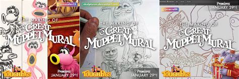 Promotions For The Making Of The Great Muppet Mural — Dave Hulteen Design