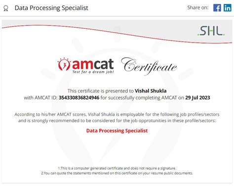 Vishal Shukla On Linkedin Shl Amcat Dataprocessing