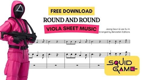 🦑 VIOLA ⁞ Squid Game Mingle Game Song • Round and Round | free sheet music [FREE DOWNLOAD] - YouTube