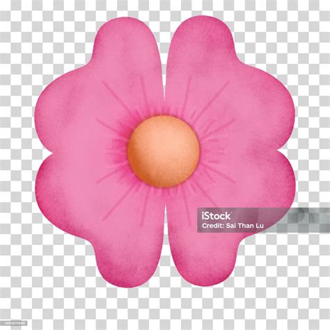 손으로 그린 플라워 핑크는 다양한 디자인 요소로 사용할 수 있습니다 0명에 대한 스톡 벡터 아트 및 기타 이미지 0명 개념 개념과 주제 Istock