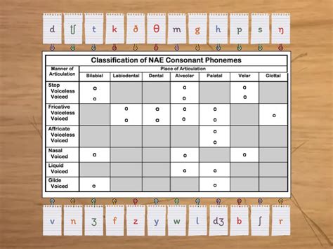 classification of english consonant phonemes labelled diagram