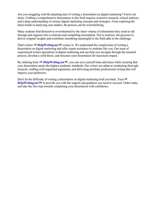 Digital Marketing Dissertation Examples By Nadine Rheault Issuu