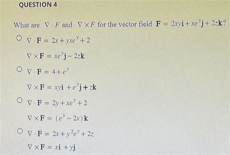 solved what are ∇⋅f and ∇×f for the vector field