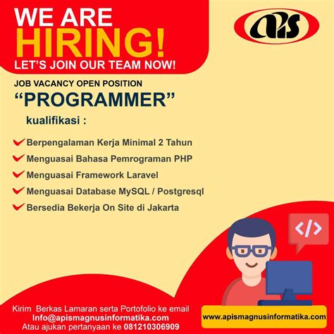 staff finance programmer staff admin project pt apis magnus