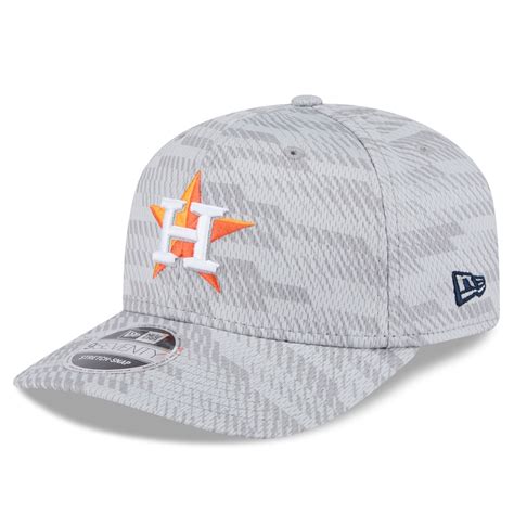 Mens Houston Astros New Era Gray 2025 Mlb Clubhouse 9seventy Stretch