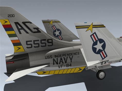 F 8c Crusader 3d Model By Mesh Factory