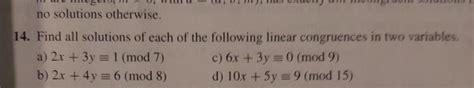 solved no solutions otherwise 14 find all solutions of