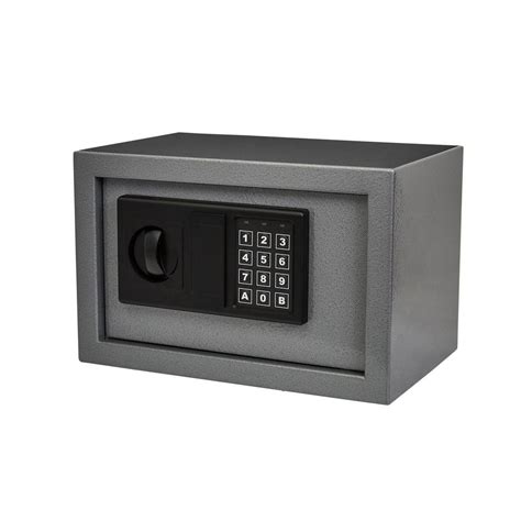 Digital Safe Box Steel Lock Box With Keypad 2 Manual Override For Home Or Office Gray 65