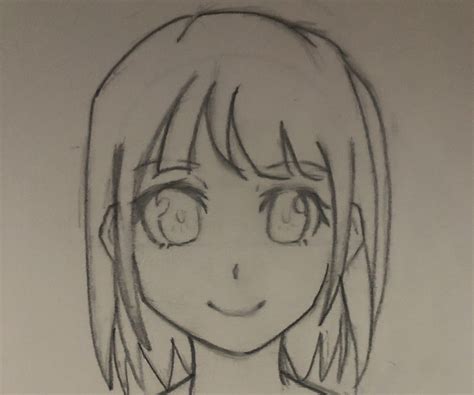 Simple Girl Face Drawing