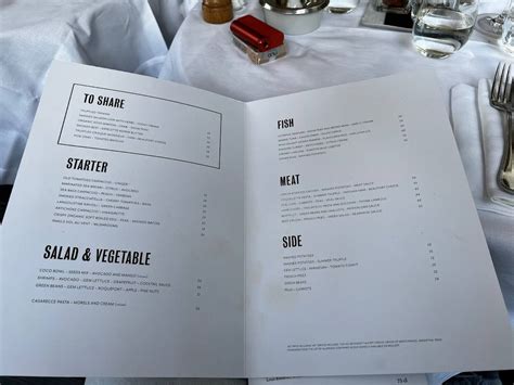 Menu At Coco Restaurant Paris Palais Garnier