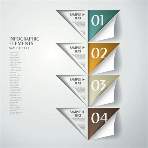 Vector Abstract D Paper Infographics Stock Vector Kchungtw