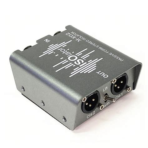 Passive Dual 6 35mm To Xlr Audio Stereo Signal Isolator 2 In 2 Out Eliminator Box Xlr Noise