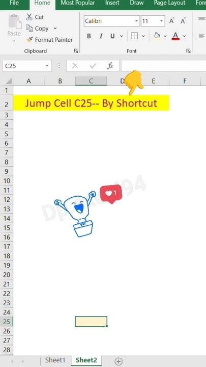 Cell Jump Exceltech Excelshortcuts Excelgyan Exceltips Excel