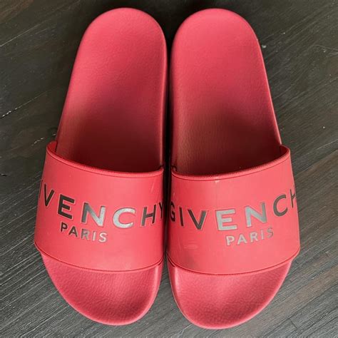 Givenchy Hot Pink Slides Worn Once Slight Scuff On Depop