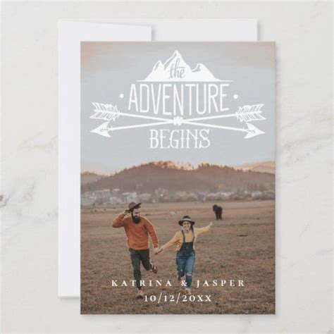 Rustic Adventure Save The Date Photo