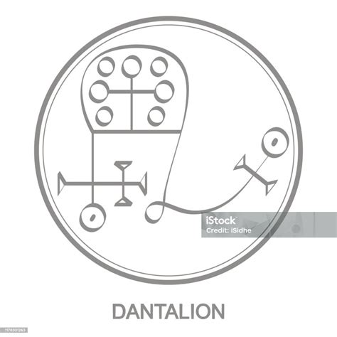Ilustración De Icono Vectorial Con Símbolo Del Demonio Dantalion Y Más Vectores Libres De