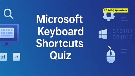 Microsoft Keyboard Shortcuts Quiz Daily School Assembly