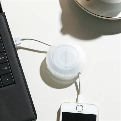회전 케이블 컨테이너 와이어 거치대 Usb 데이터 케이블 와이어 랙 케이블 보관함 와이어 관리 상자 와이어 보관함