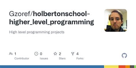 github gzoref holbertonschool higher level programming high level