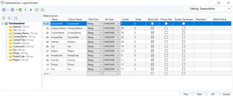 Database Table Destination — Centerprise 9 Documentation