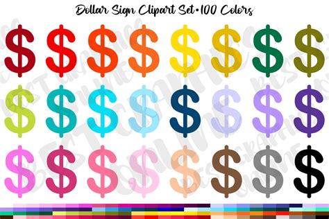 100 Dollar Sign Planner Clipart Dollar Graphic By Bestgraphicsonline
