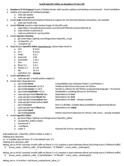 01 Openplc Instalacija Raspberry Pi 6 Oepnplc Editor Pdf String Computer Science