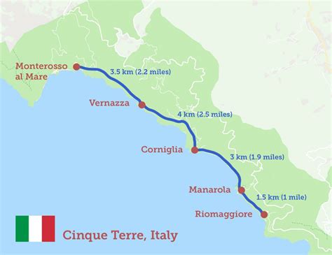 Cinque Terre Walking Map Hiking The Cinque Terre What You Need To