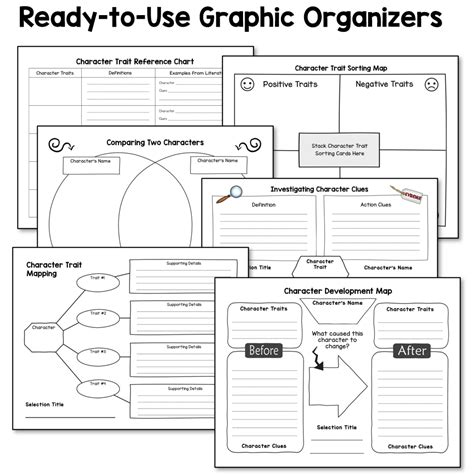 Character Trait Chart Graphic Organizer