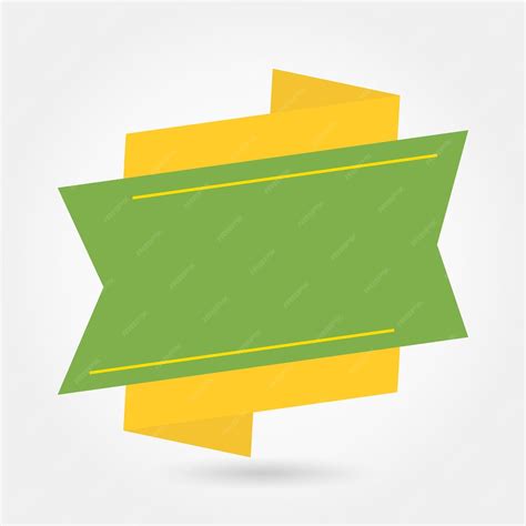 Premium Vector Ribbon Label Banner Design Template