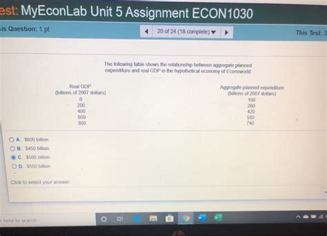 solved est myeconlab unit 5 assignment econ1030 is