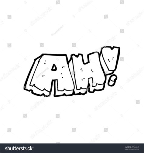 Ah Cartoon Stock Vector Royalty Free 77580247 Shutterstock
