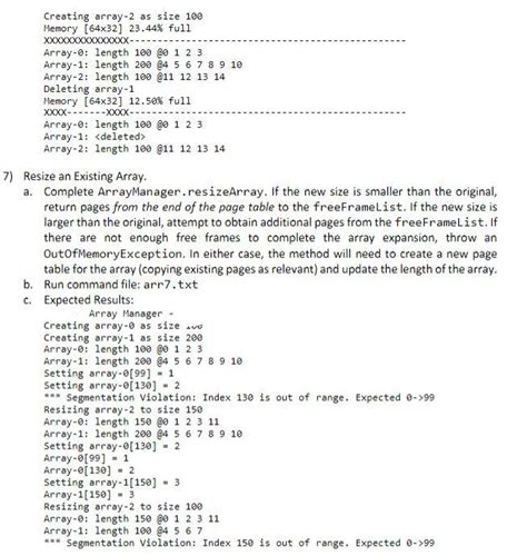 Solved I Need Some Help With Coding An Array Manager In Java Chegg Com