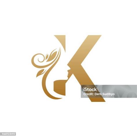 초기 K 얼굴 아름다움 로고 디자인 템플릿 로고에 대한 스톡 벡터 아트 및 기타 이미지 로고 헤어 스타일리스트 알파벳 K Istock