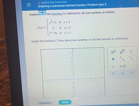 Solved O Graphs And Functions Graphing A Piecewise Defined