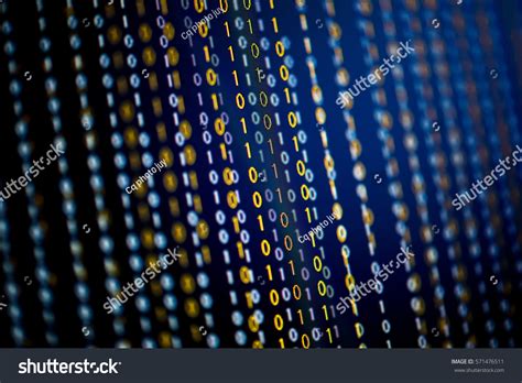 Digital Binary Data On Computer Screen Stock Photo 571476511 Shutterstock