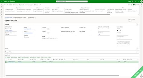 Setup And Processing Example Of Outbound Shipment Orders For D365 Wom