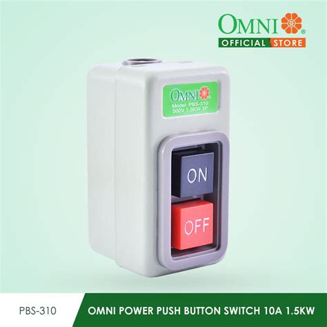 OMNI Power Push Button Switch 10A 1.5KW - PBS-310-PK | Shopee Philippines