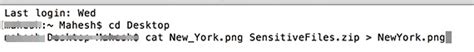 How To Hide ZIP Archive In An Image File On A MAC